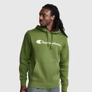 Champion Powerblend Hoodie With Full Script Logo