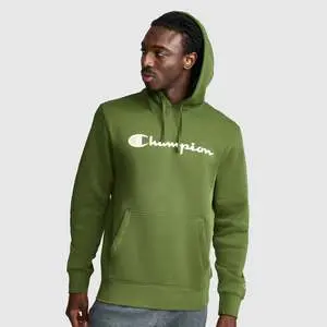 Champion Powerblend Hoodie With Full Script Logo
