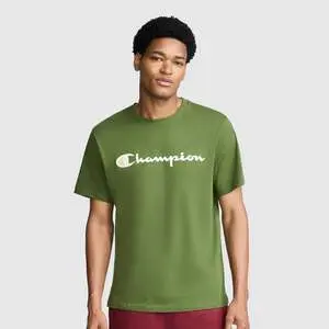 Champion Classic Graphic T-shirt, Script Logo - Chive