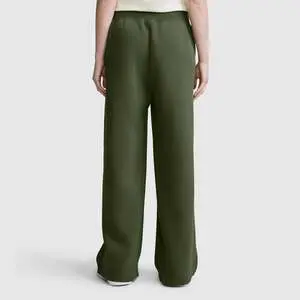 Champion Wide Leg Fleece Sweatpants With Embroidered Logo