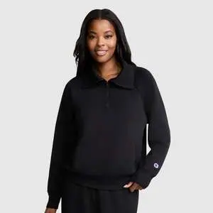 Champion Quarter- Zip Pullover - Black