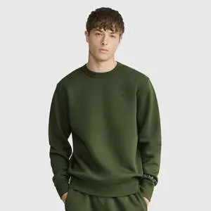 Champion Powerblend Crewneck Sweatshirt, C Logo - Chive