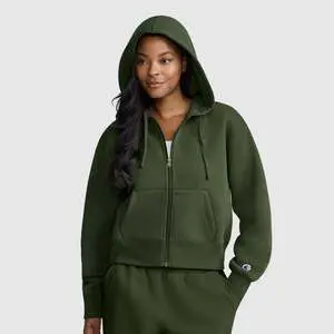 Champion Cropped Zip-up Hoodie