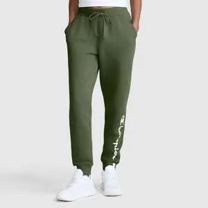Champion Powerblend Joggers, Classic Script Logo - Chive