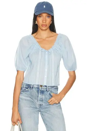 HELSA Voile Peasant Blouse