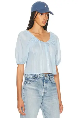 HELSA Voile Peasant Blouse