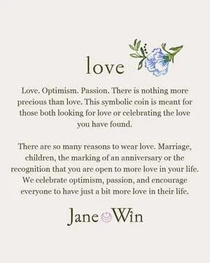 JANE WIN Moonstone Love Petite Coin Pendant Necklace