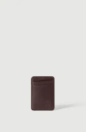 Brunello Cucinelli Grained Leather Magnetic Card Holder