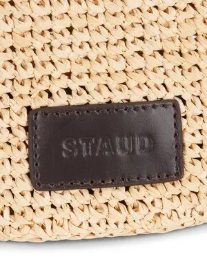 Staud Lani Raffia Bucket Bag - Natural