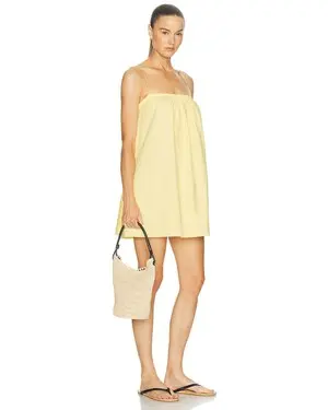 Staud Lani Raffia Bucket Bag