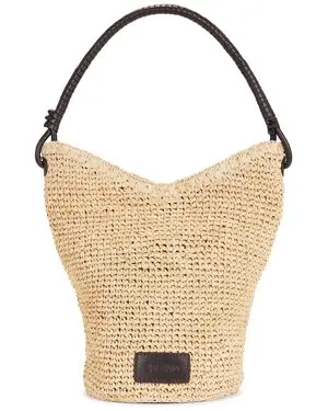 Staud Lani Raffia Bucket Bag