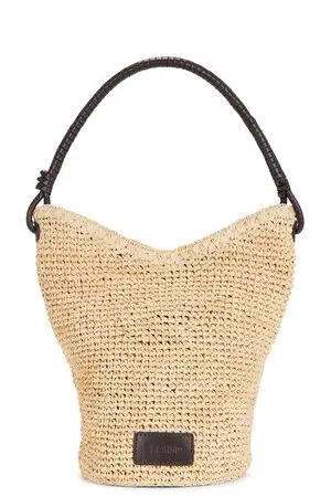 Staud Lani Raffia Bucket Bag