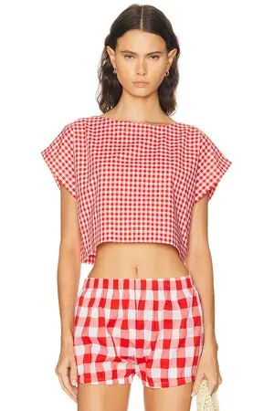 Suzie Kondi Kori Top - Cherry Gingham