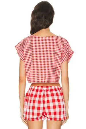 Suzie Kondi Kori Top Gingham Check
