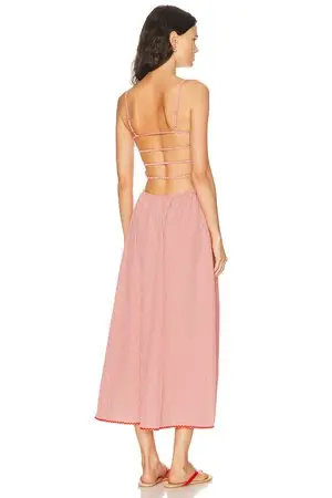 Solid & Striped The Delta Dress - Lipstick Red