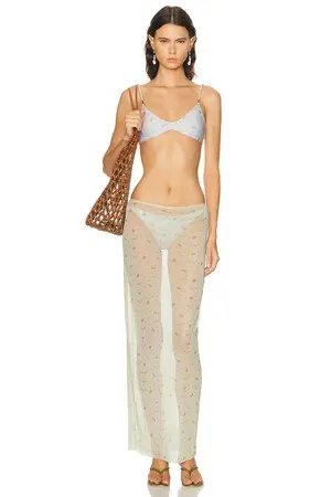 DOLLA Dolores Tie Bikini Bottom - Fog