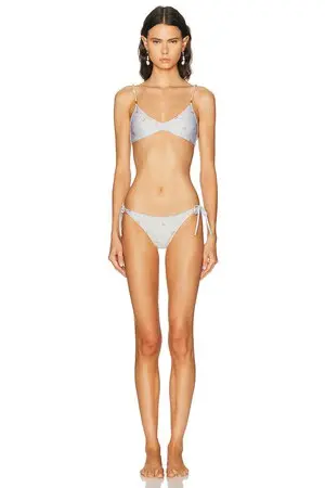 DOLLA Dolores Tie Bikini Bottom - Fog