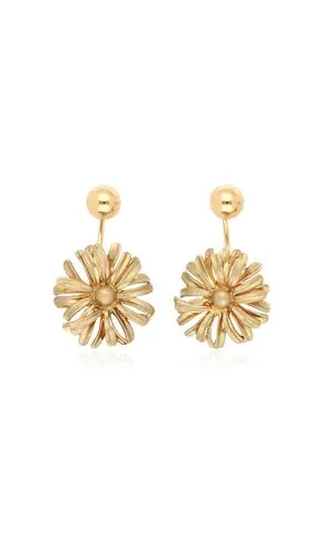 Dries Van Noten Bloom Brass Earrings