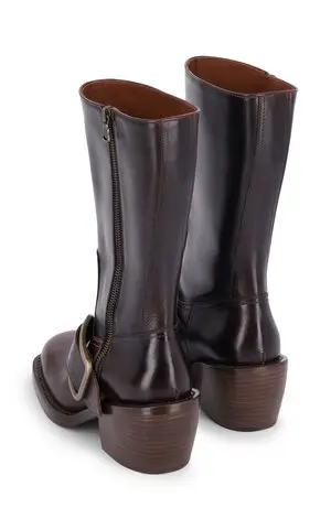 Dries Van Noten Buckled Leather Boots