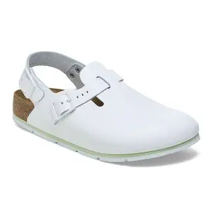 BIRKENSTOCK Birkenstock Tokio PRO Natural Leather Coated White