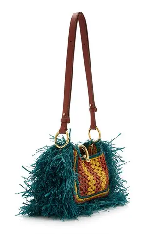 Rabanne Sac A Main Fringed Raffia Bag