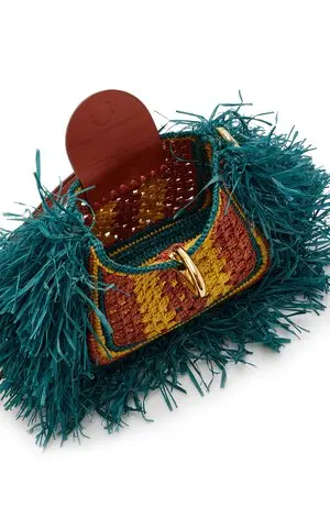 Rabanne Sac A Main Fringed Raffia Bag