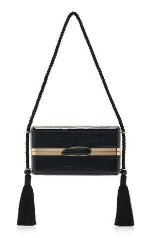 Simkhai Roma Leather Shoulder Bag - Black
