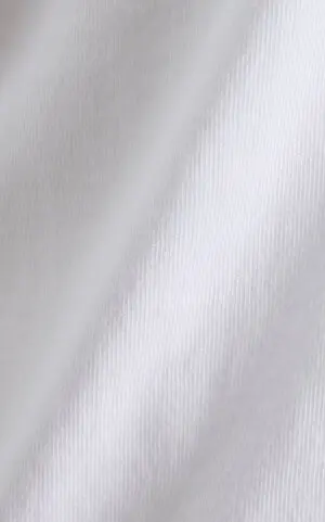 LESET Cotton Crewneck Long Sleeve T-shirt - White