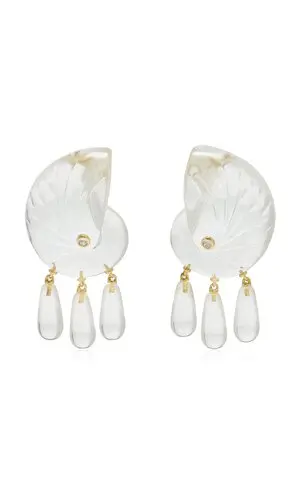 Éliou Comporta Resin And Cubic Zirconia Earrings