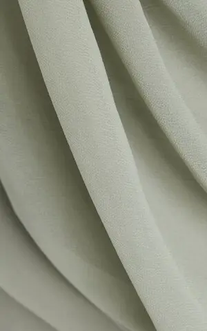 DE LA VALI Azul Crepe Maxi Dress