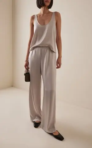 LESET Barb Satin Tank Top
