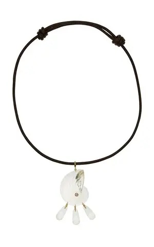 ÉLIOU Cova Resin And Cubic Zirconia Necklace