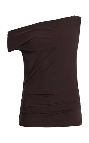 AGOLDE Carlin One-shoulder Top - Brown
