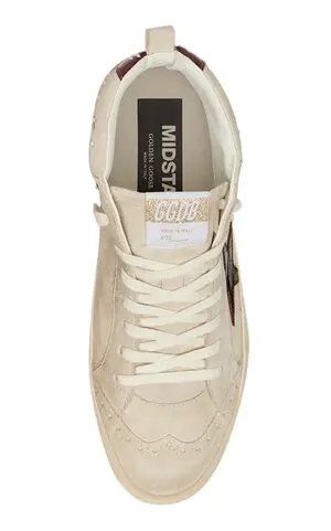GOLDEN GOOSE Mid Star Embellished Suede Sneakers