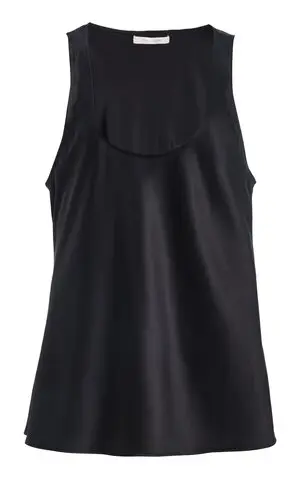 FAVORITE DAUGHTER The Clean Cut Silk-blend Tank Top