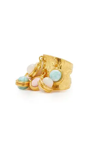 Sylvia Toledano Candies Golden Brass -stone Ring