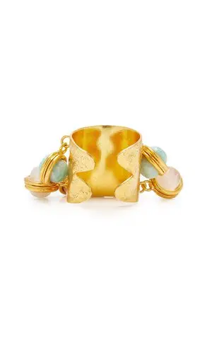 Sylvia Toledano Candies Golden Brass -stone Ring