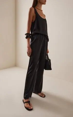 FAVORITE DAUGHTER The Everything Silk-blend Wide-leg Pants
