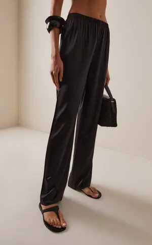 FAVORITE DAUGHTER The Everything Silk-blend Wide-leg Pants