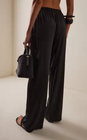 FAVORITE DAUGHTER The Everything Silk-blend Wide-leg Pants