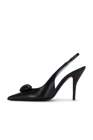Valentino Garavani Coeur Royal Sling Back Pump - Nero