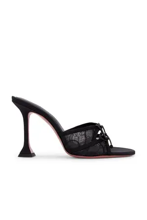 Amina Muaddi Eleonora 95 Lace Slipper Mule