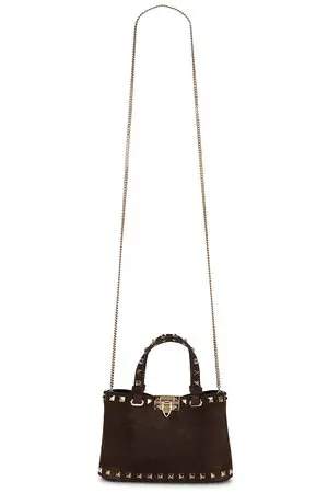 Valentino Garavani Rockstud Mini Bag - Ebony Brown