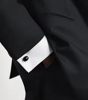 BABETTE WASSERMAN LONDON Rhodium-plated Swarovski Crystal Cufflinks