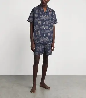 Derek Rose Cotton Ledbury Pyjama Set