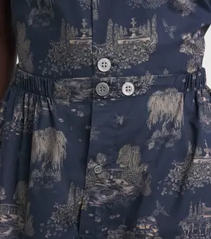 Derek Rose Cotton Ledbury Pyjama Set - Navy