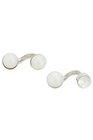 Dries Van Noten Set Of 2 Metallic Rings - Silver