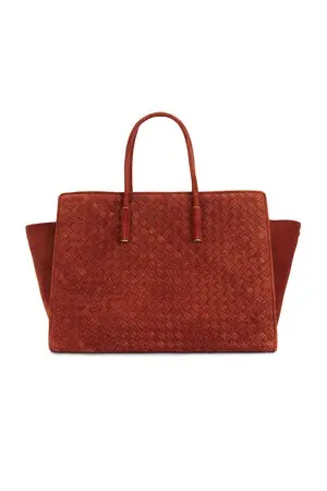 Bottega Veneta Barbara Tote Bag - Rust & Brass Vibrato