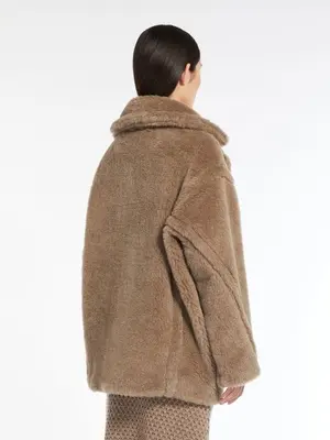 Max Mara Faux Fur Double-breasted Coat