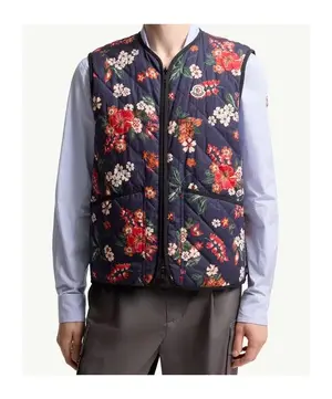 Moncler Reversible Floral Quilted Down Vest